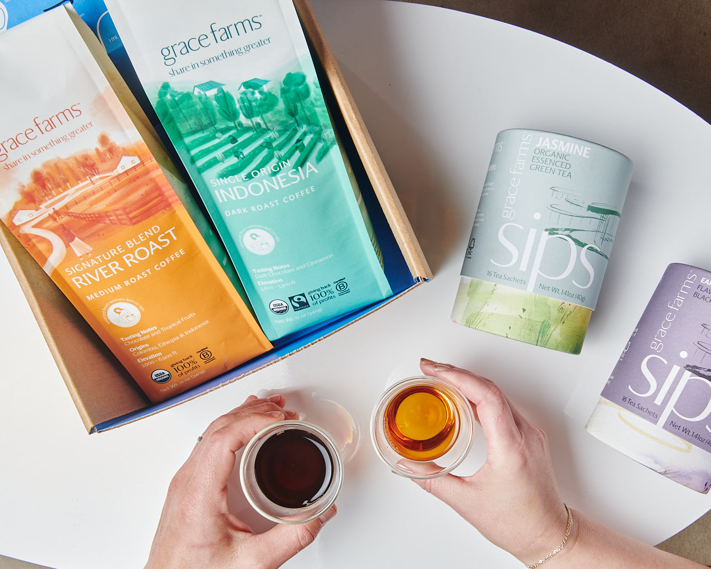 2 Teas & 2 Coffees Gift Box