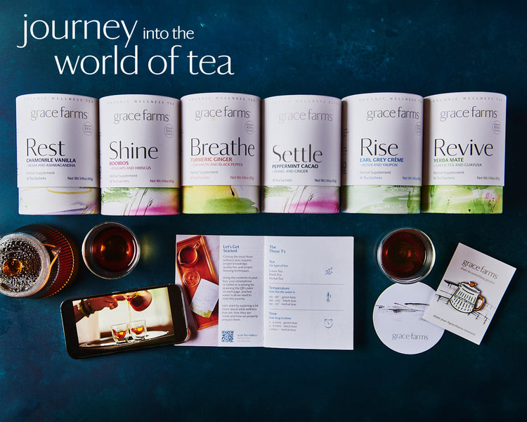 Organic Wellness Tea Blends for Sleep, Energy & Calm | Grace Farms